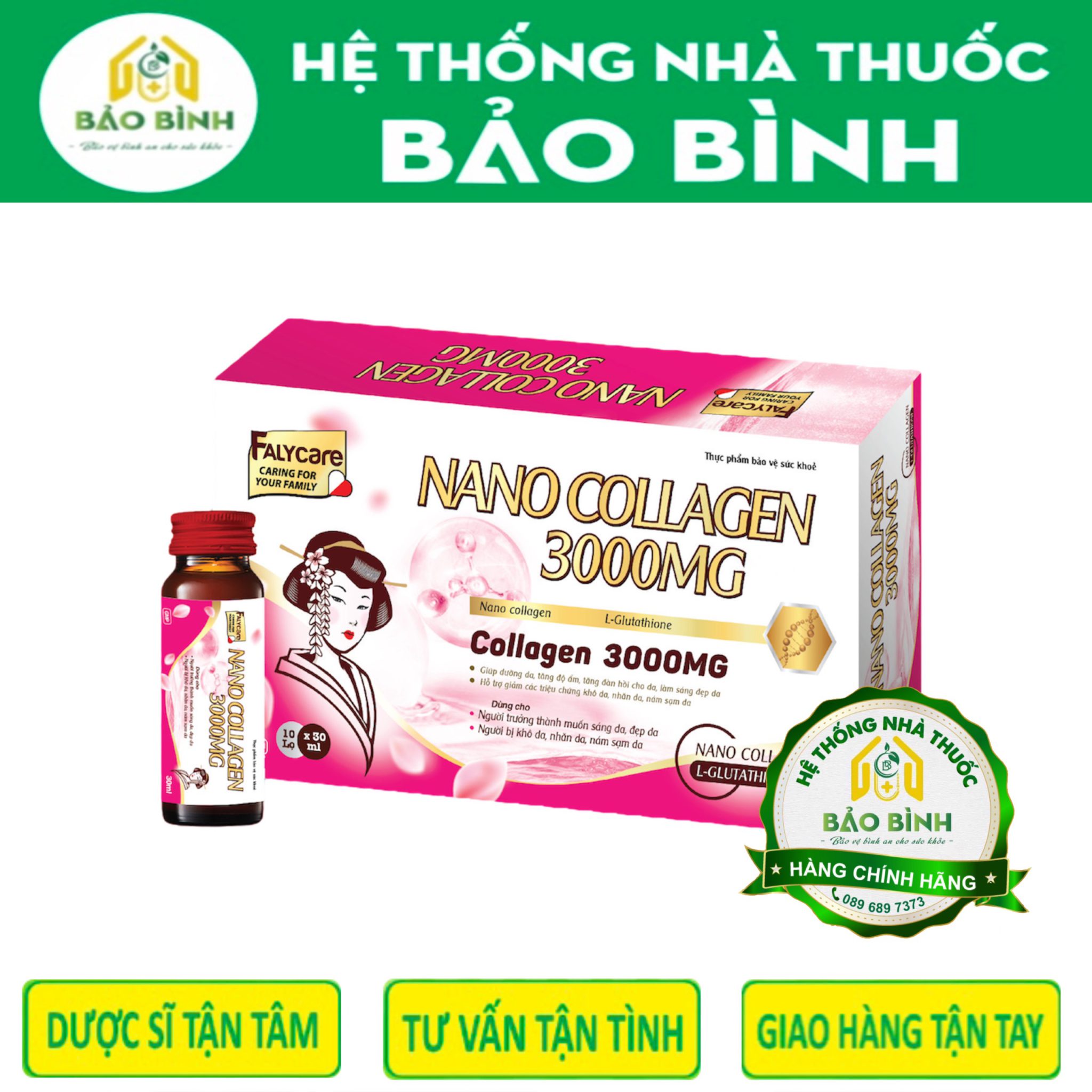 Nano Collagen 3000mg - Hệ Thống Nhà Thuốc Bảo Bình